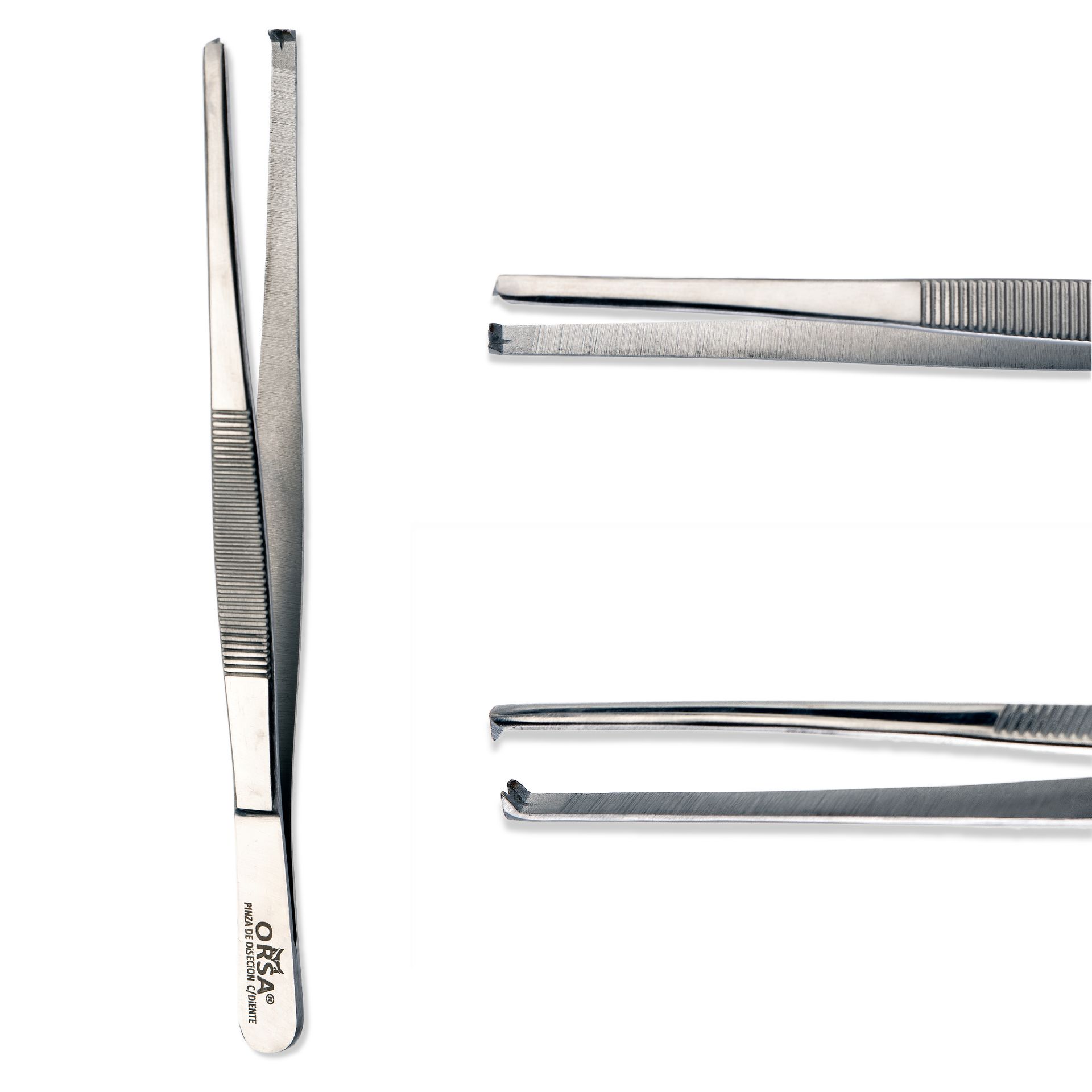 Pinza de disección 16 cm con diente | ORSA